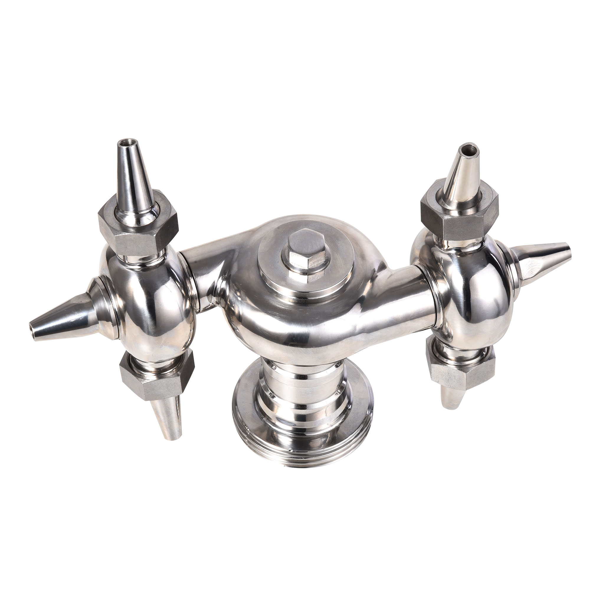 Sanitary Stainless Steel Multi-head Threaded Rotary Cleaning Ball - Buy ...