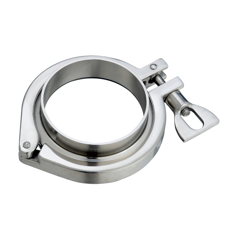 Adjustable Pipe Clamp With Wing Nut Sanitary SS304 High Pressure Pipe ...