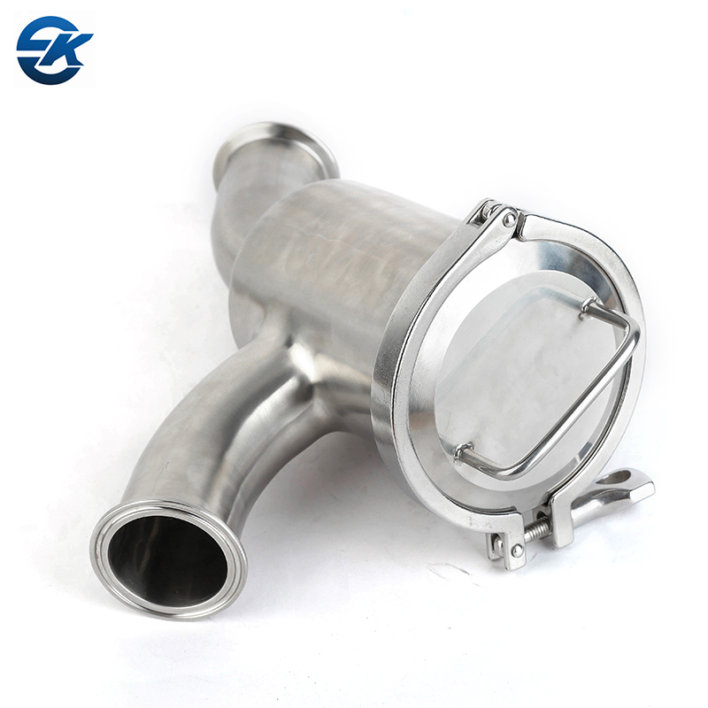 Stainless Steel SS304 SS316L DN25 Sanitary Tri Clamp Y Type Juice ...